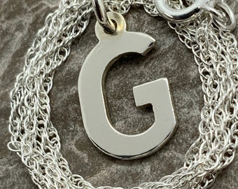 G Letter Necklace - Etsy