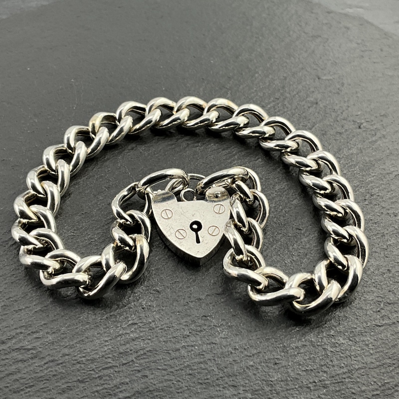 Hallmark Silver Padlock - Etsy UK