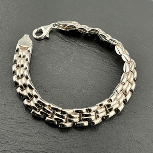 Vintage Sterling Silver Square Braided Chain Bracelet - Etsy