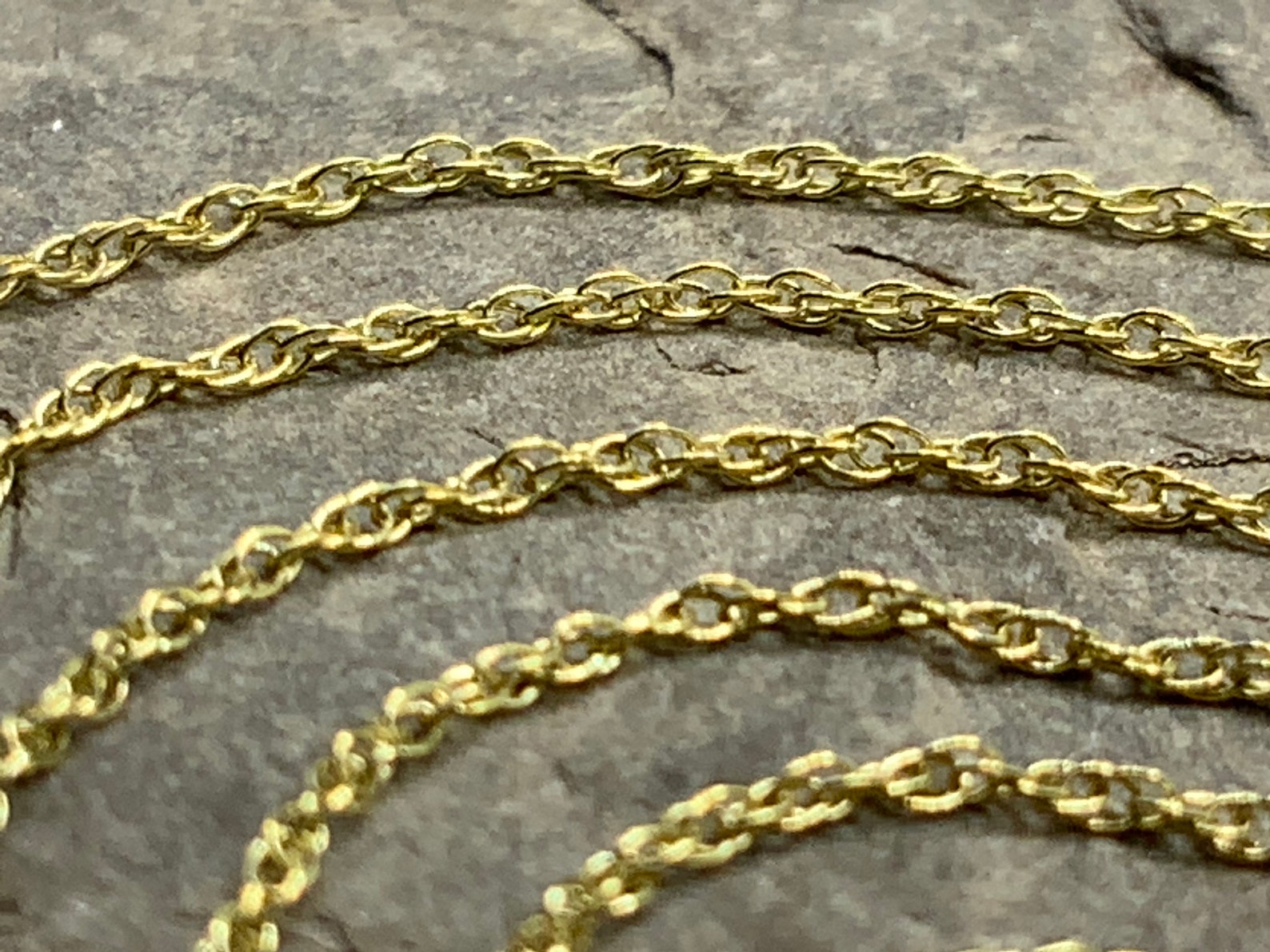 Fine Solid 9ct Gold Necklace Chain - Etsy UK