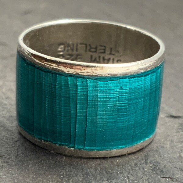 Enamel Band Ring - Etsy