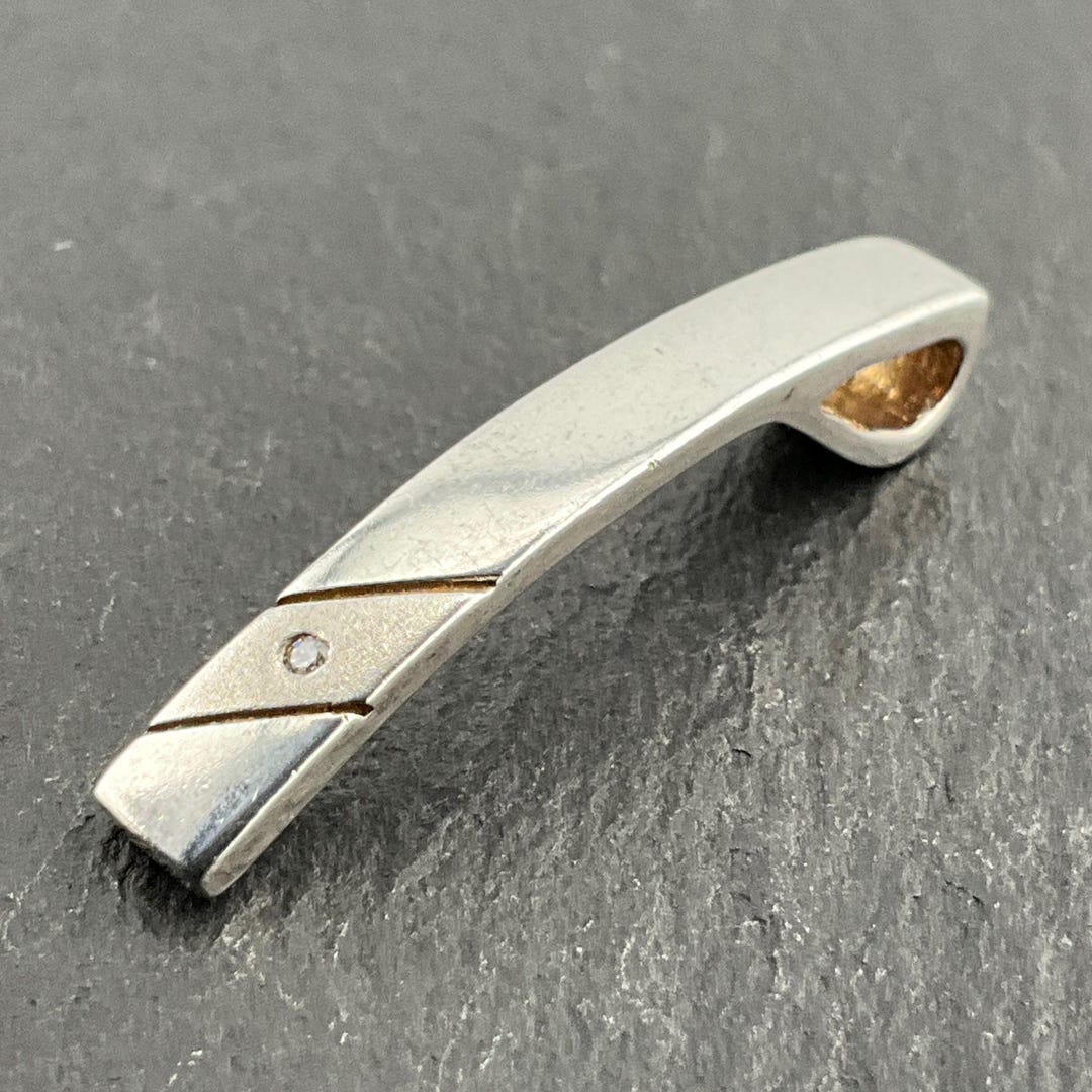 Genuine Kit Heath Diamond Sterling Silver Pendant Necklace - Etsy