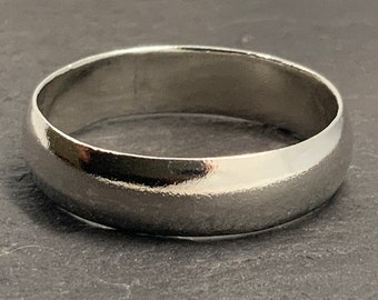 Vintage Sterling Silver Signet Band Ring, UK Size S, US Size 9 1/4, EU ...