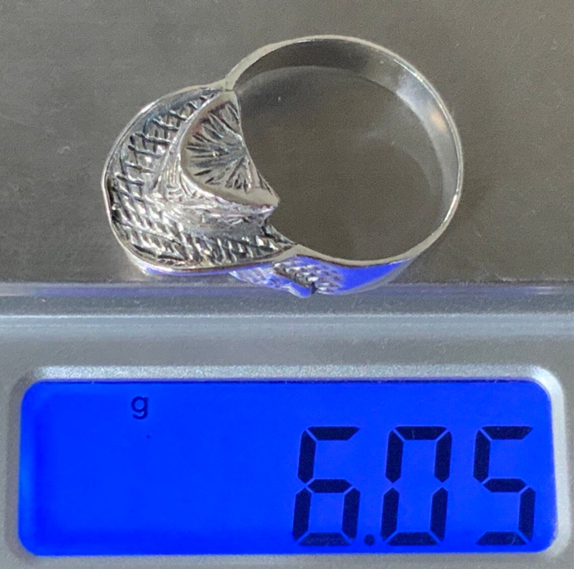 Vintage Sterling Silver Cowboy Skull Ring, UK Size P, US Size 7 1/2, EU ...