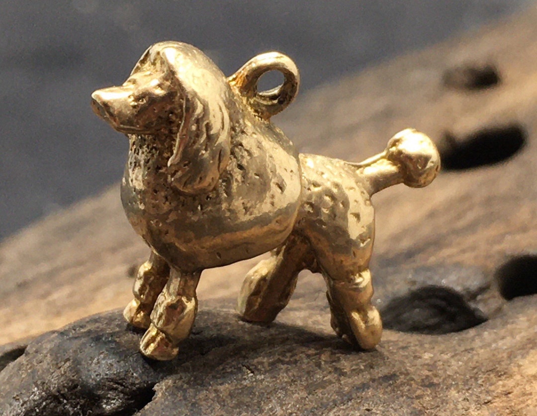 Vintage Solid 9ct Gold Poodle Charm London 1961/62 - Etsy