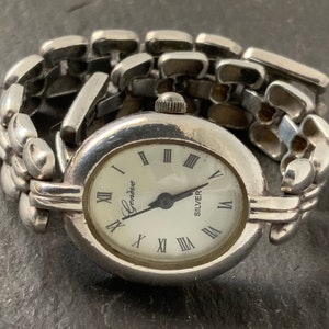 Vintage Solid Sterling Silver Geneve Wrist Watch - Etsy
