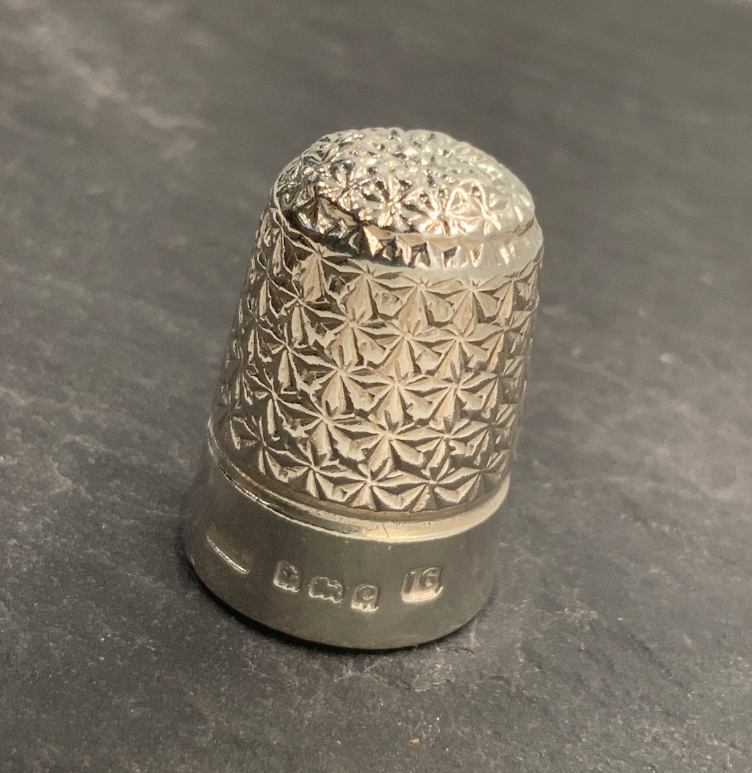 Vintage Sterling Silver Thimble - Etsy