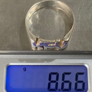 Vintage Sterling Silver Chunky 'kev' Band Ring, UK Size Y, US Size 12 ...