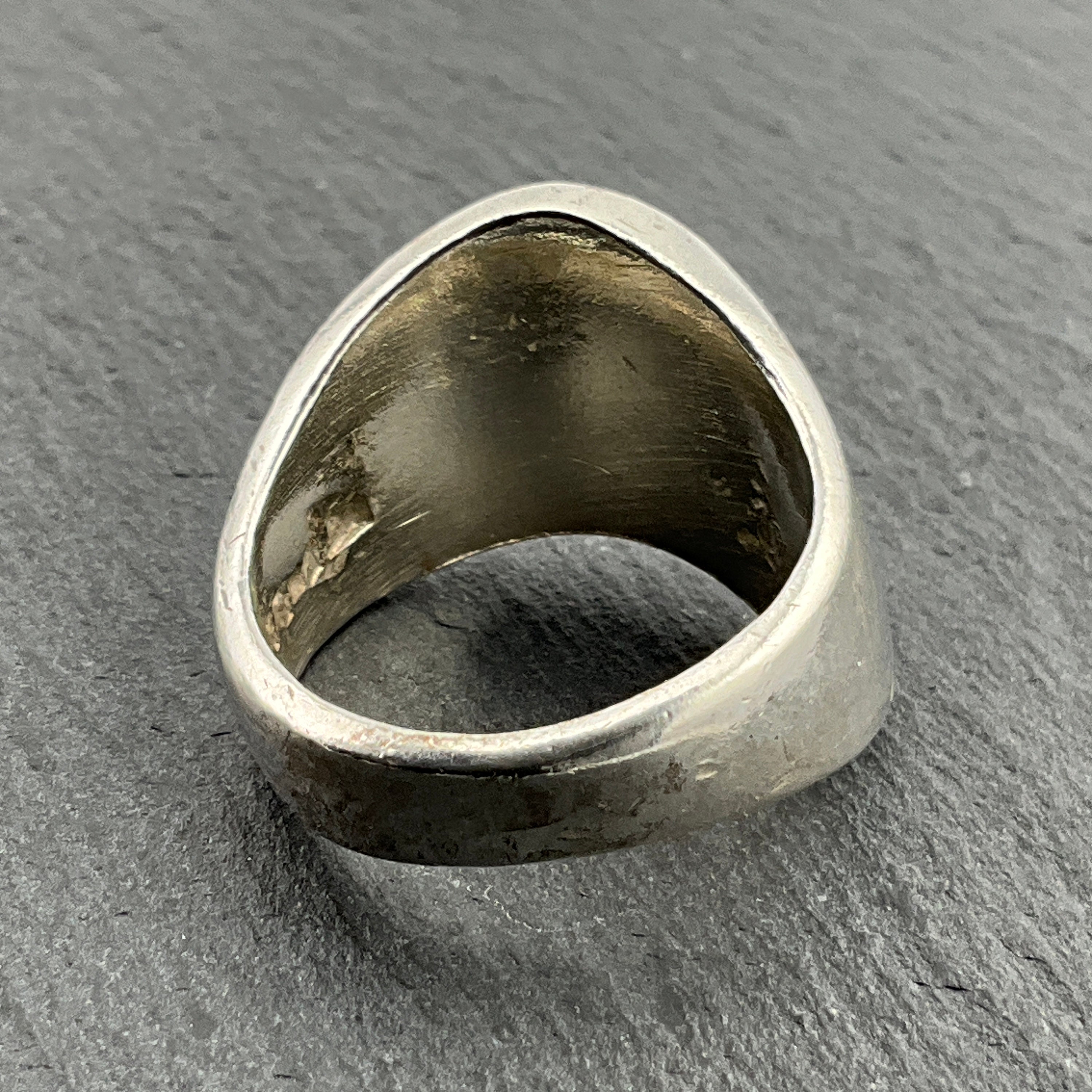 Vintage Sterling Silver Wide Chunky Band Ring, UK Size L, US Size 5 1/2 ...