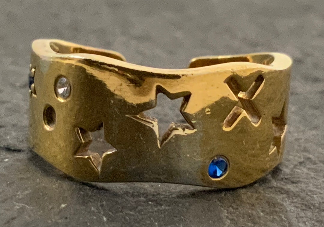 Vintage Sterling Silver Wide Band Torc Ring, UK Size I 1/2, US Size 5 ...