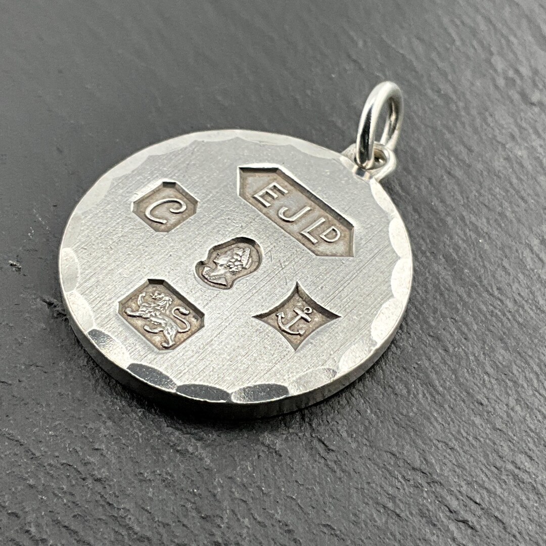 Vintage Heavy Hallmark Ingot Sterling Silver Pendant - Etsy