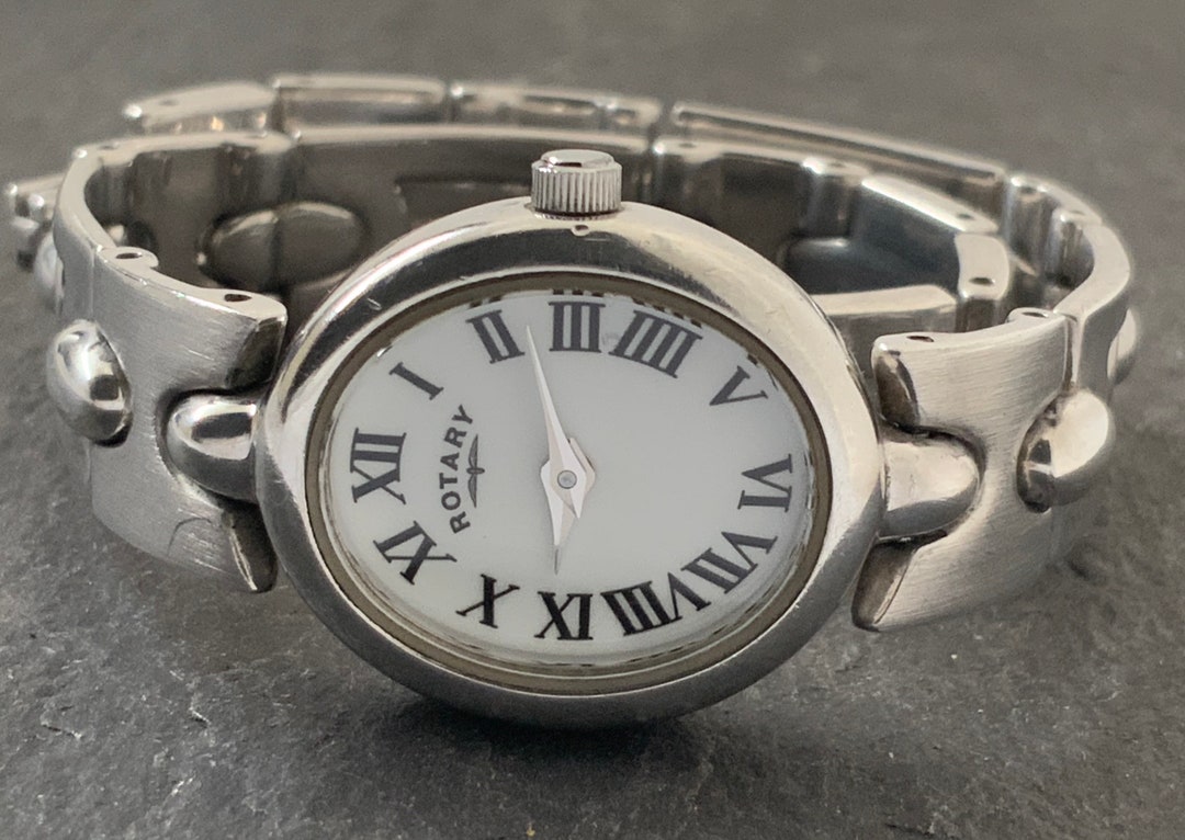 Vintage Solid Sterling Silver Rotary Wrist Watch - Etsy