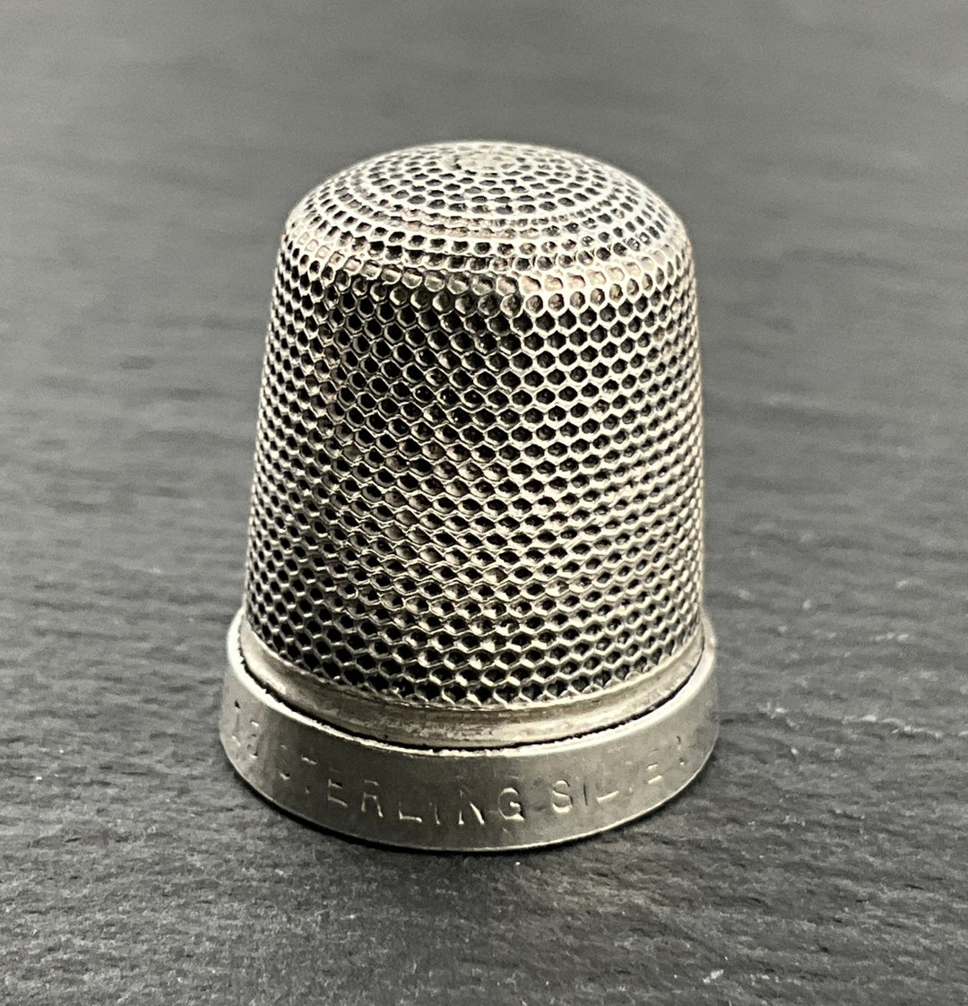 Vintage Sterling Silver Thimble - Etsy