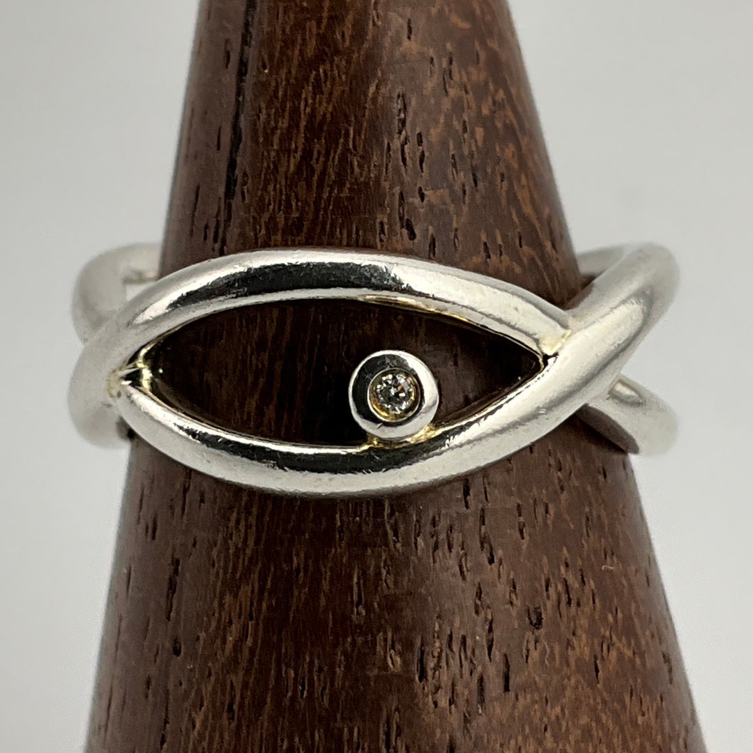 Genuine Kit Heath Diamond Sterling Silver Fancy Celtic Twisted Band ...