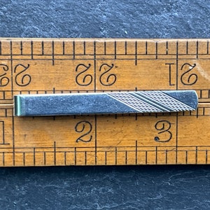 Vintage Solid Sterling Silver Tie Slide - Etsy