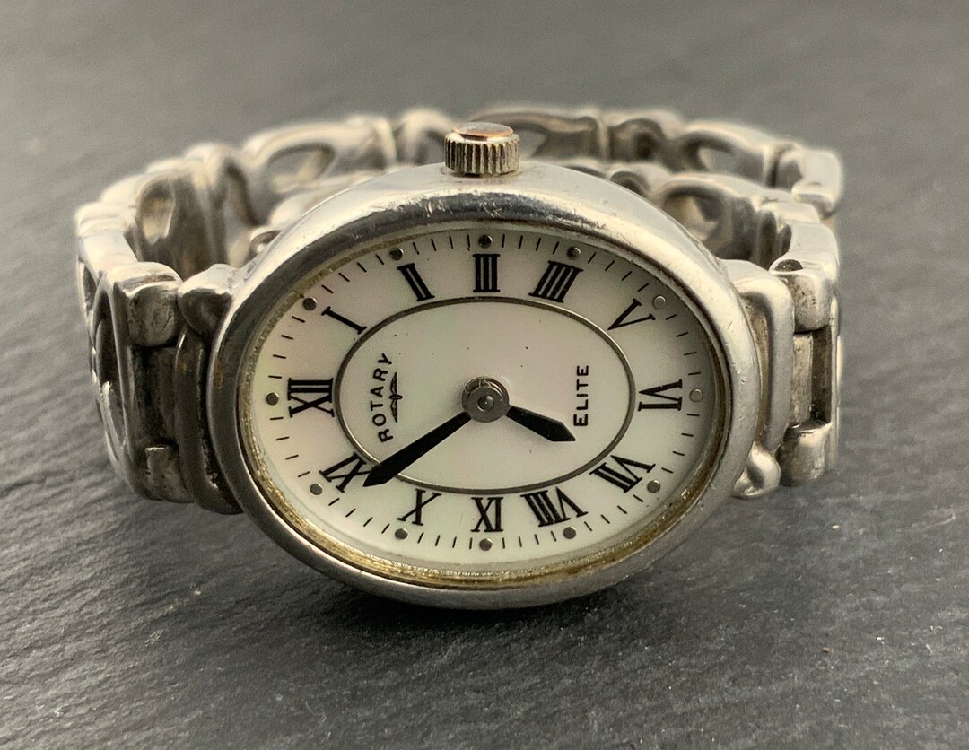 Vintage Solid Sterling Silver Rotary Wrist Watch - Etsy