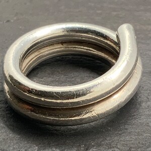 Vintage Sterling Wrap-around Band Ring, UK Size O1/2, US Size 7 1/4, EU ...
