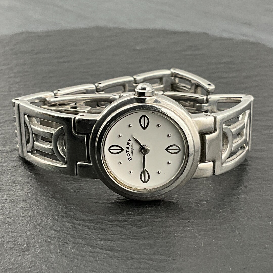 Vintage Solid Sterling Silver Rotary Wrist Watch - Etsy