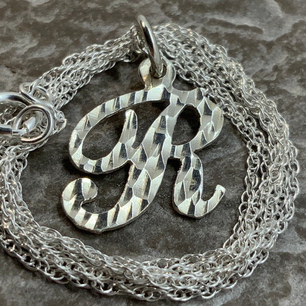 Letter R Pendant - Etsy