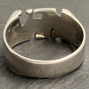 Vintage Sterling Silver Chunky 'kev' Band Ring, UK Size Y, US Size 12 ...