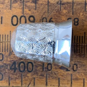 Antique Sterling Silver Thimble - Etsy