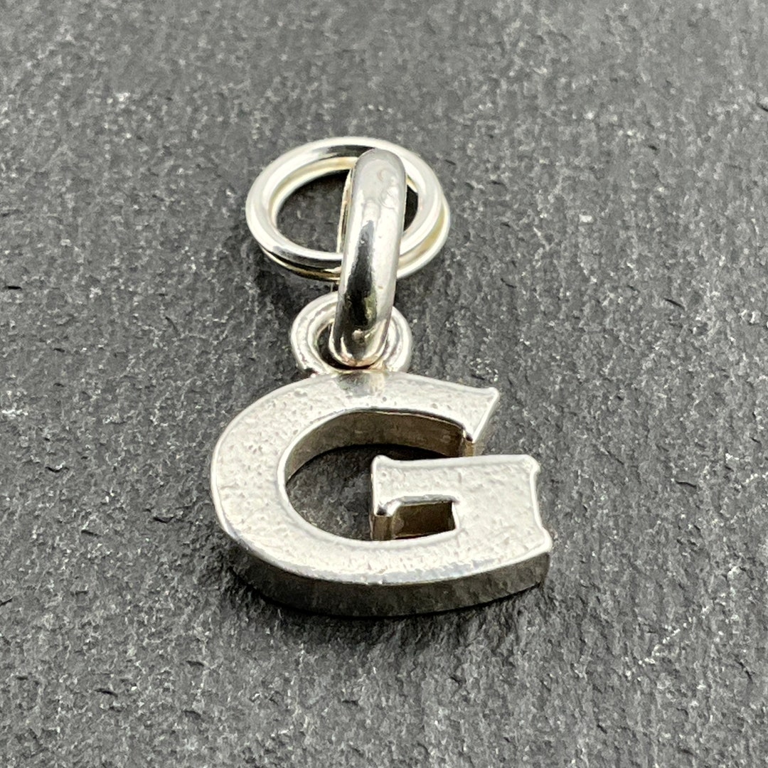 Genuine Links of London Sterling Silver Letter G Charm - Etsy