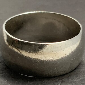 Vintage Sterling Silver Chunky Band Ring, UK Size U, US Size 10 1/4, EU ...