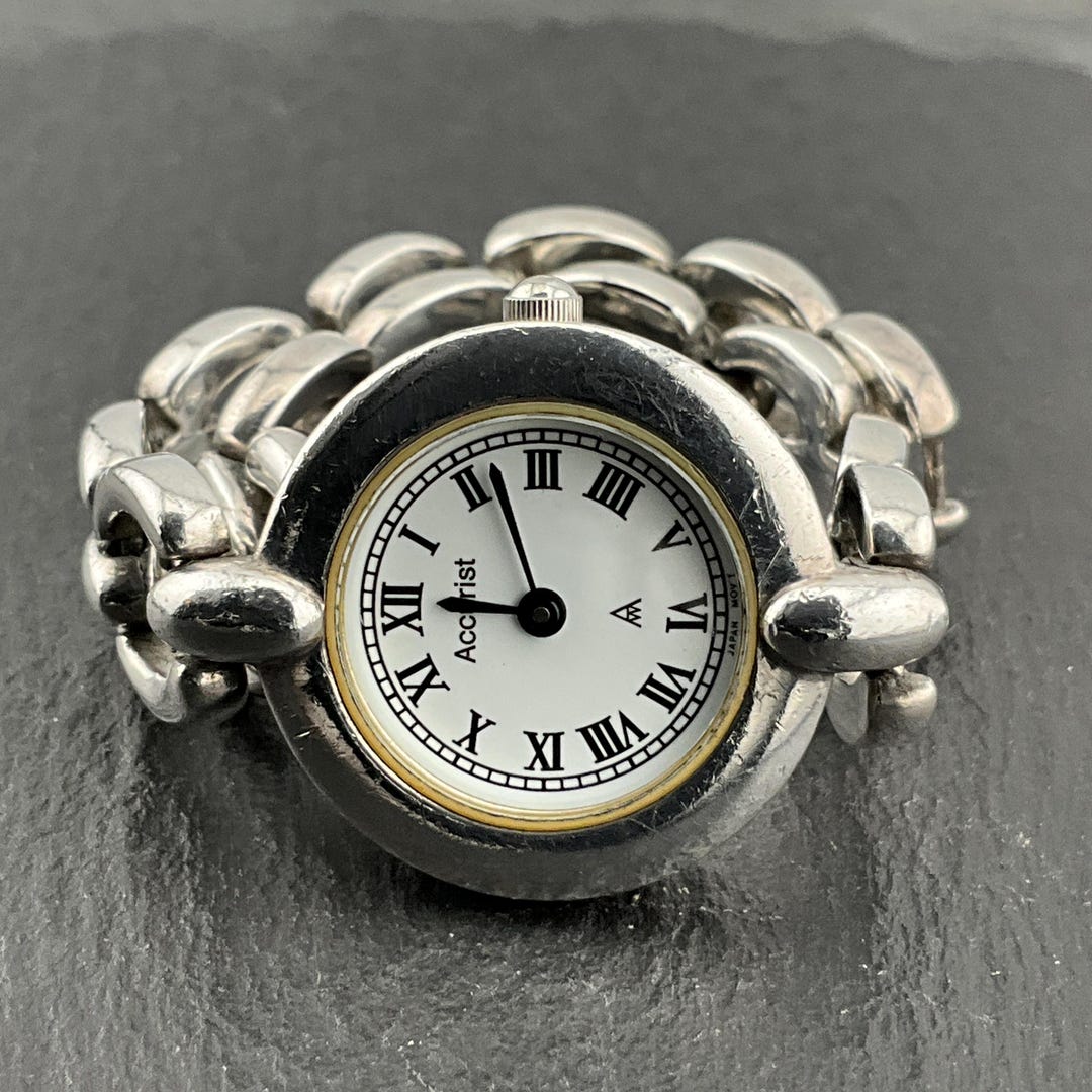 Vintage Solid Sterling Silver Wrist Watch - Etsy