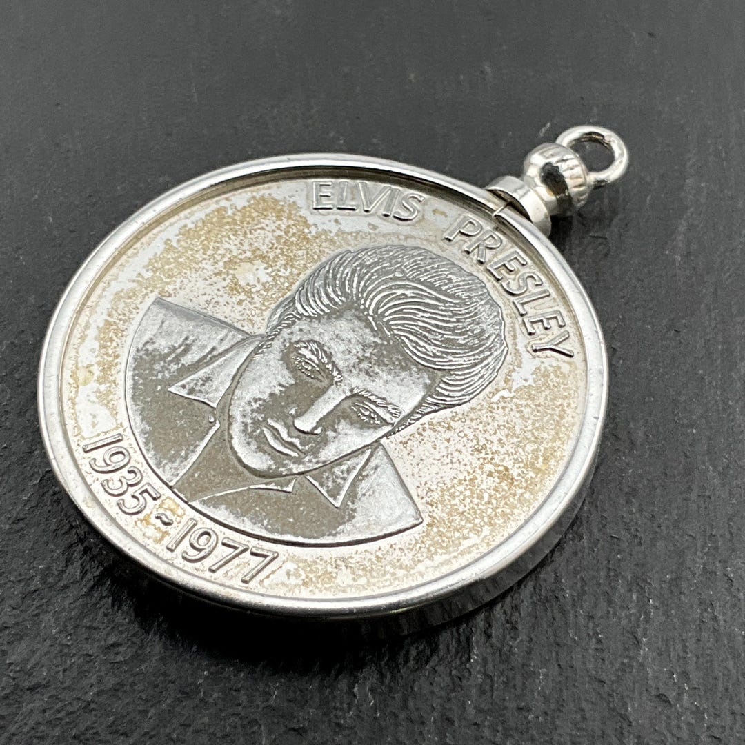 Vintage Birmingham Mint Heavy Solid Sterling Silver Elvis Presley ...