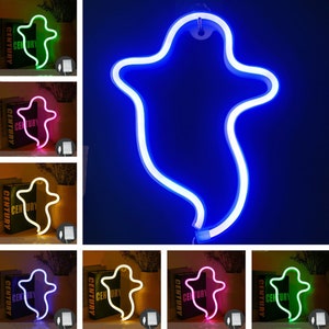 Ghost Neon Halloween Funny Neon Sign Ghost Neon Light Ghost - Etsy