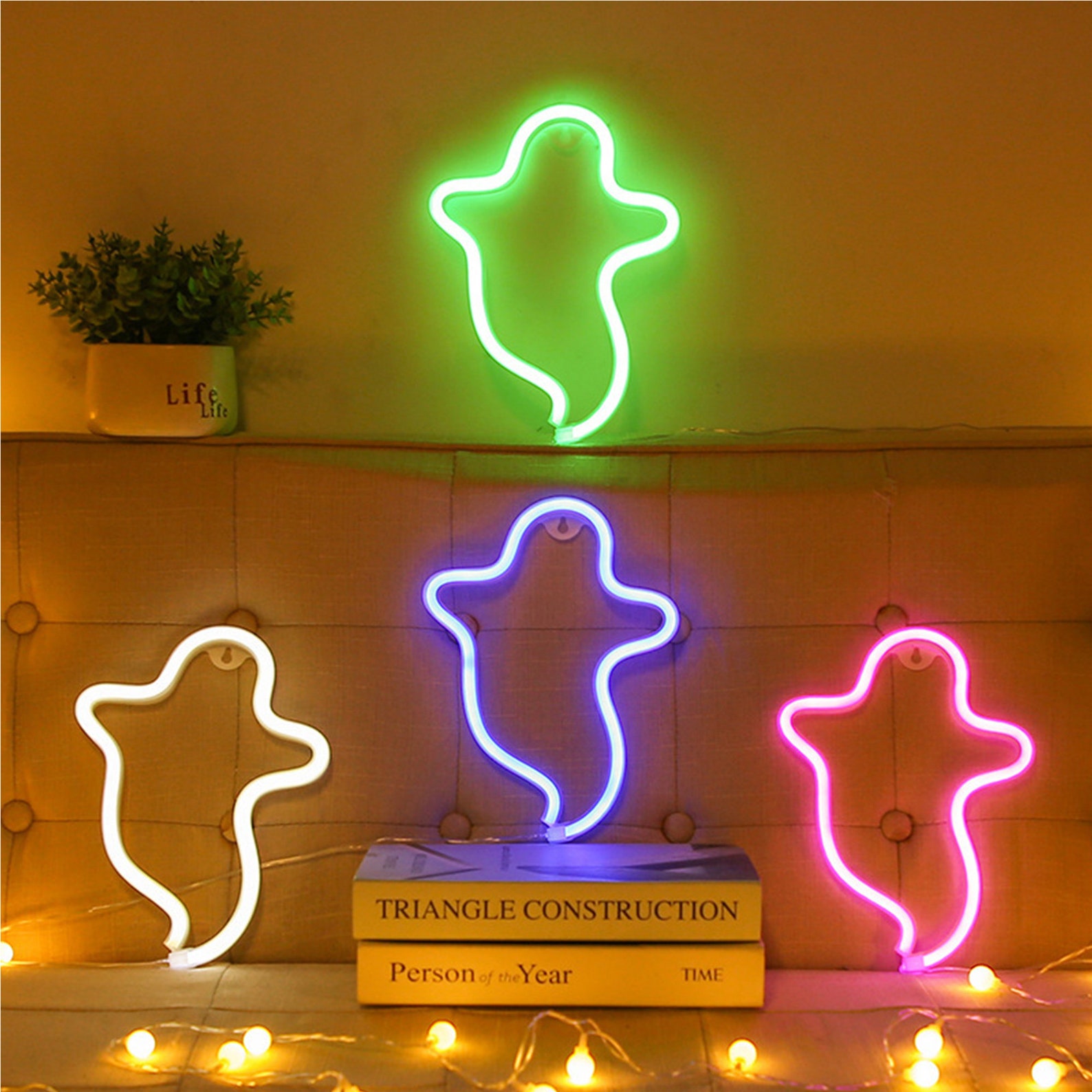 Ghost Neon Halloween Funny Neon Sign Ghost Neon Light Ghost - Etsy