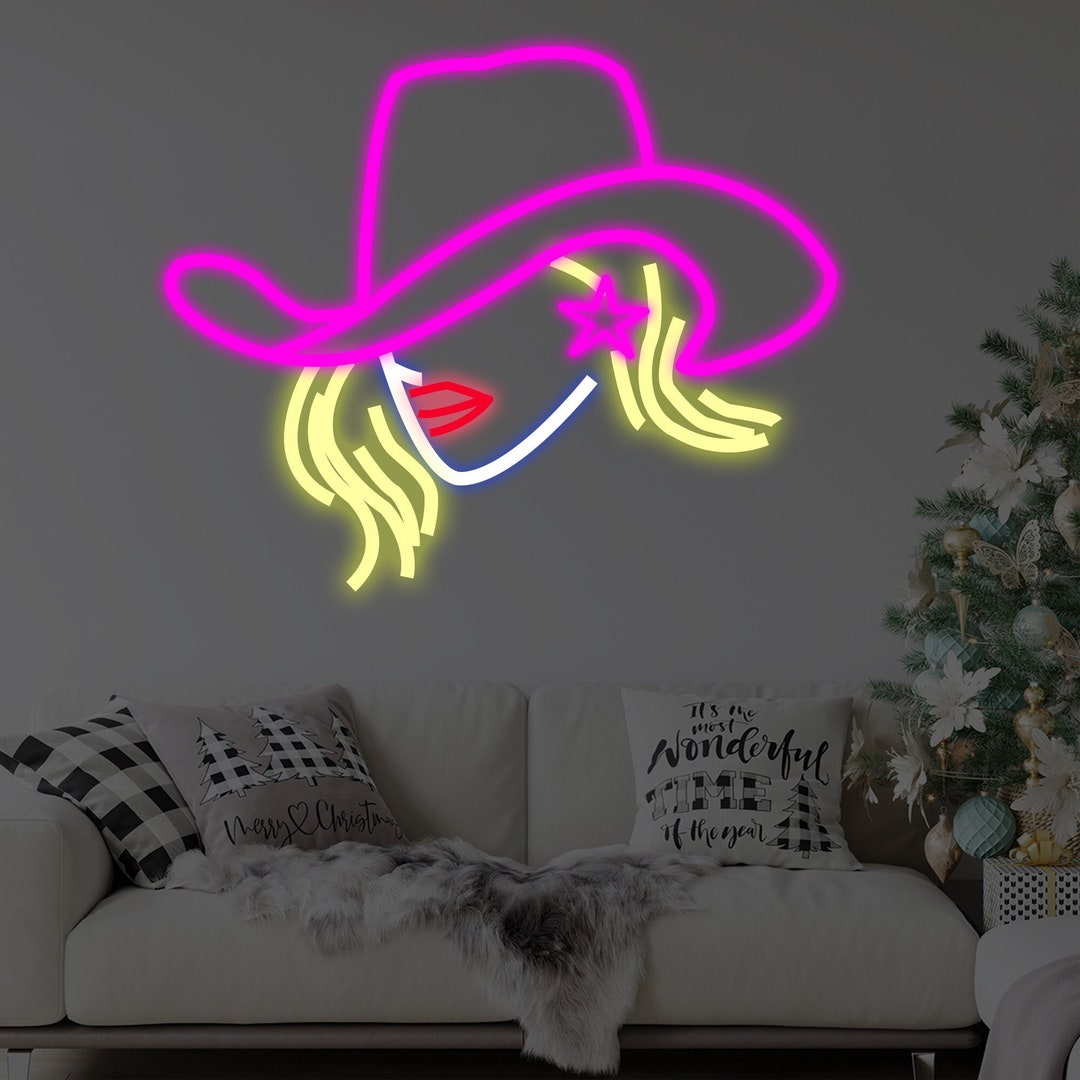 Custom Cowgirl Neon Sign Led Neon Light Western Décor With Etsy