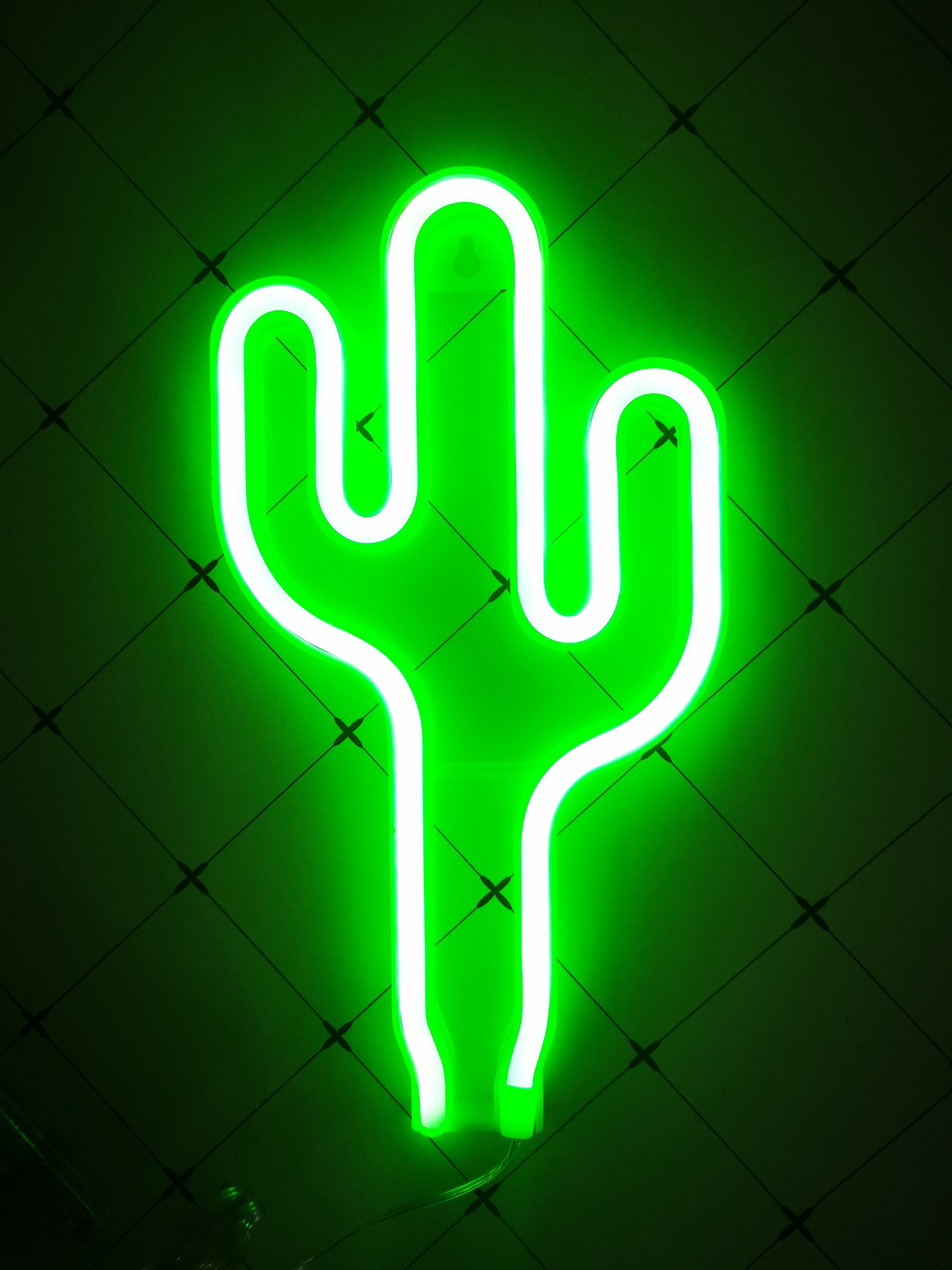 Cactus Neon Tropical Plant Cactus Neon Lights Handmade Neon | Etsy