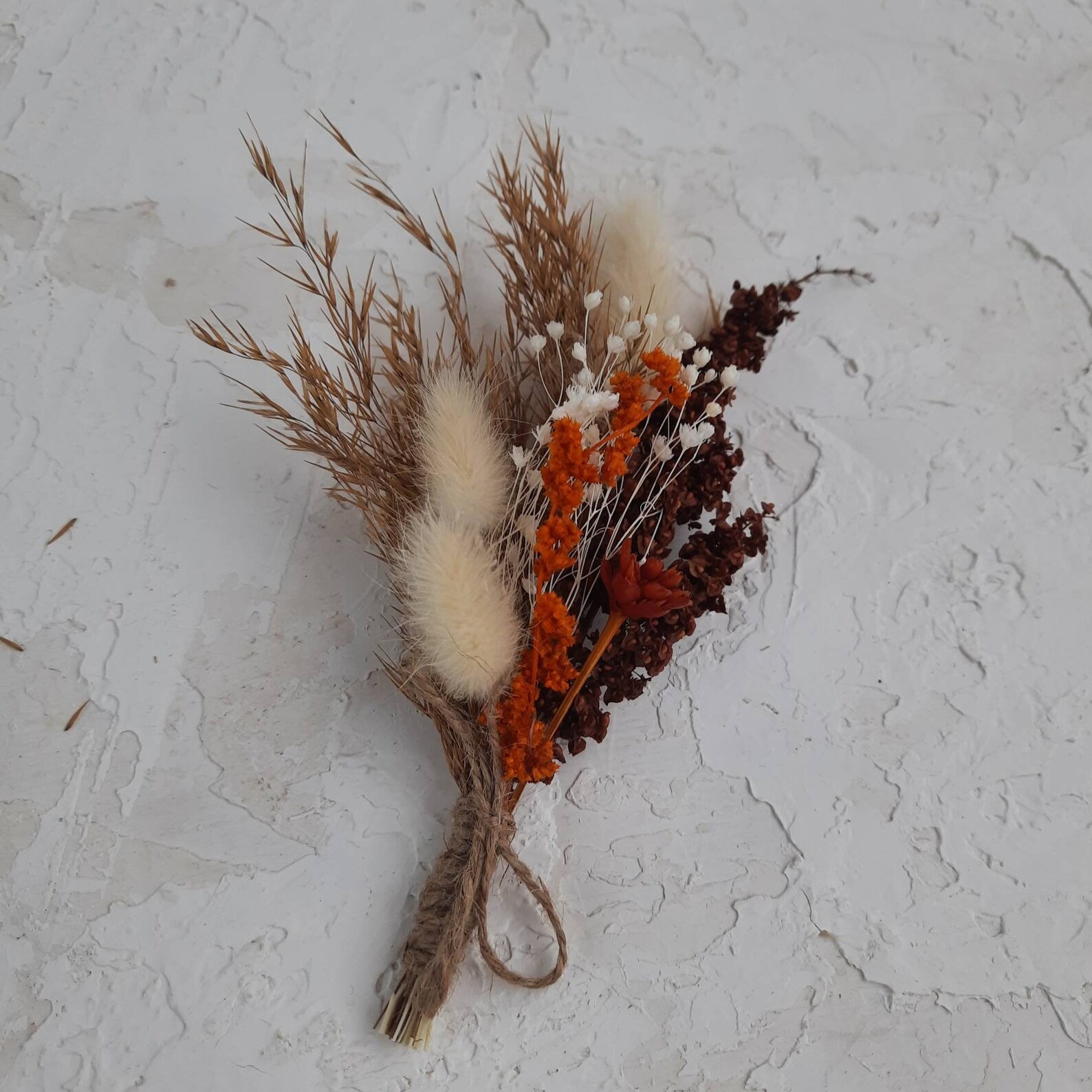 Fall Wedding Boutonniere Dried Flower Button Hole for | Etsy