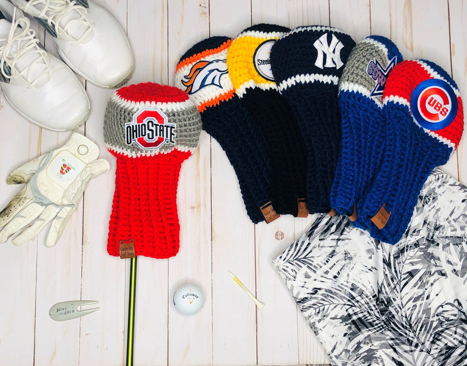 Golf Club Cover, Knit Golf Club Cover, Driver Head Covers, Fairway ...
