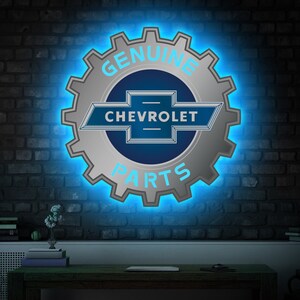 Chevrolet Neon Sign, Chevrolet Logo Decor, Chevrolet Led Sign ...