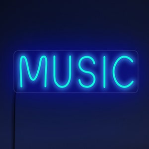Music Led Sign, Music Neon Sign, Music Sign, Music Room Sign, Music ...