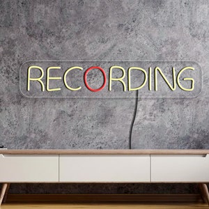 Recording Neon Sign, Recording Studio Sign, Music Studio Sign ...