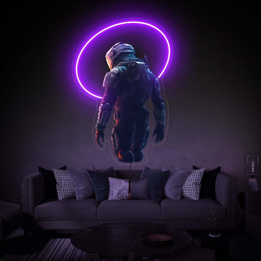 Astronaut Neon Sign, Astronaut Led Wall Art, Astronaut Light up Decor ...
