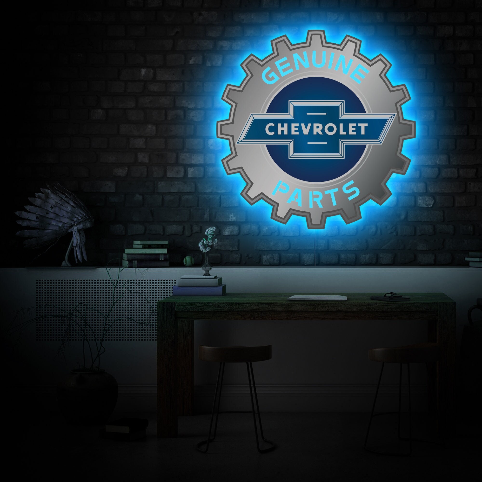 Chevrolet Neon Sign, Chevrolet Logo Decor, Chevrolet Led Sign ...