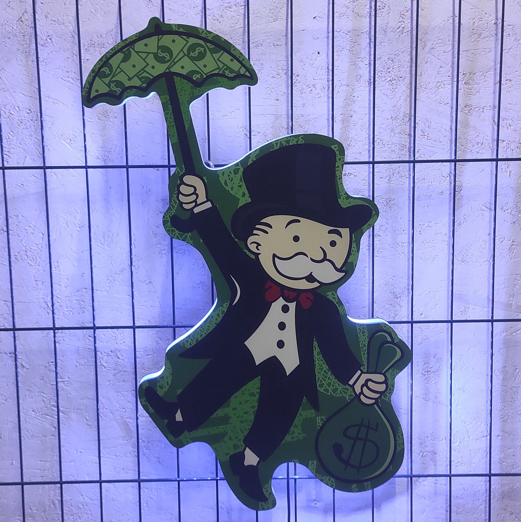 Monopoly Man Neon Sign, Monopoly Neon Sign, Monopoly Led Sign, Monopoly ...