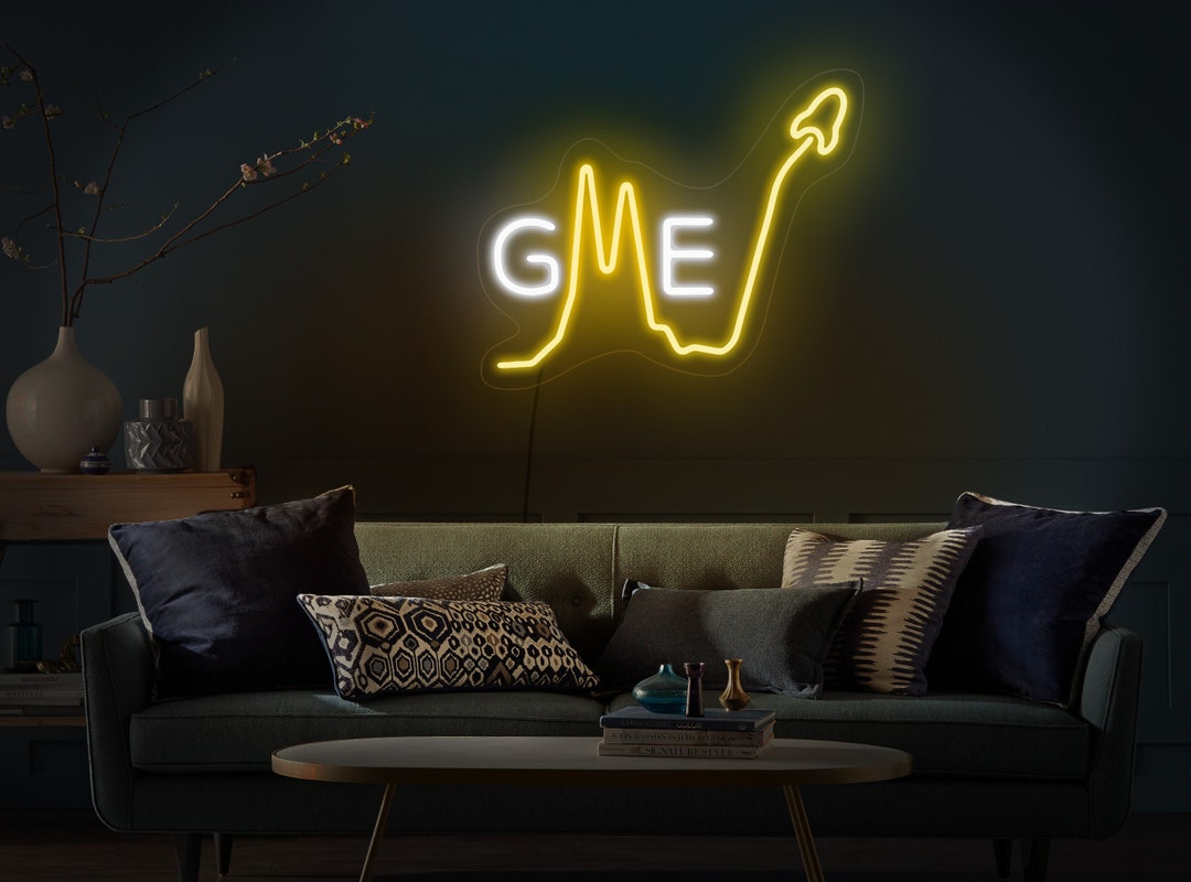 GME Neon Light, GME Led Sign, Gamestop Neon Sign, Trader Neon, Stock ...