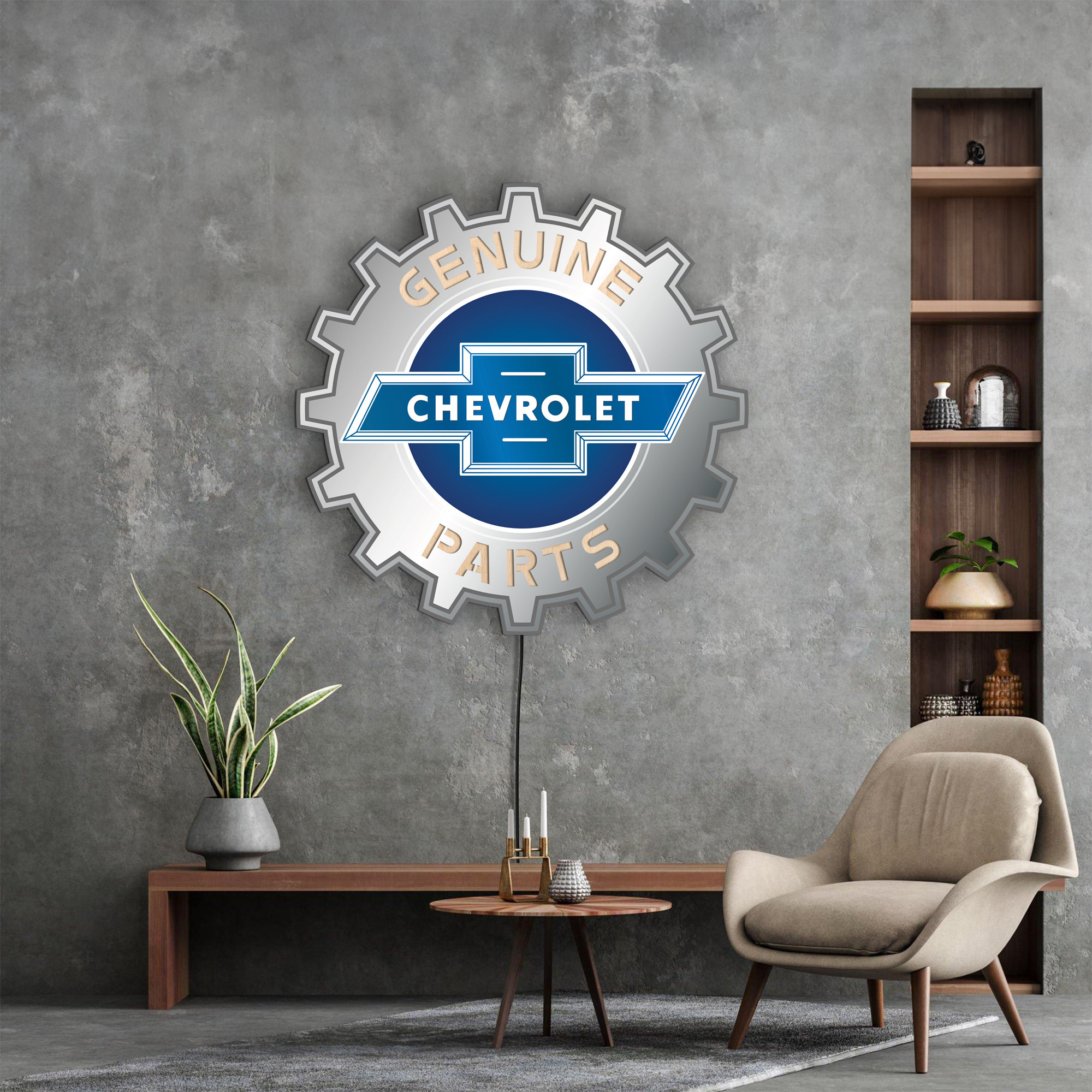 Chevrolet Neon Sign, Chevrolet Logo Decor, Chevrolet Led Sign ...