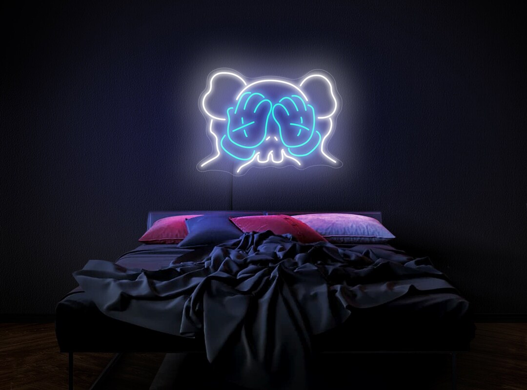 Kaws Neon Sign, Kaws Sign, Kaws Led Sign, Modern Neon Sign, Kaws Light ...