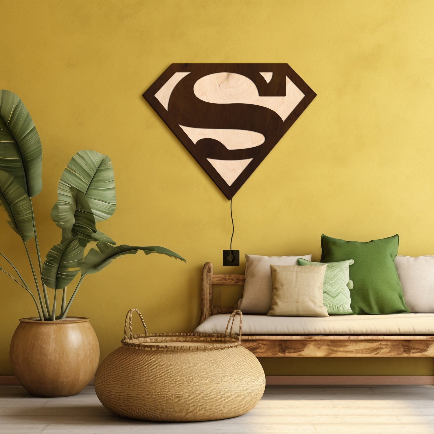 Superman Neon Sign Superman Led Sign Superman Logo Sign - Etsy