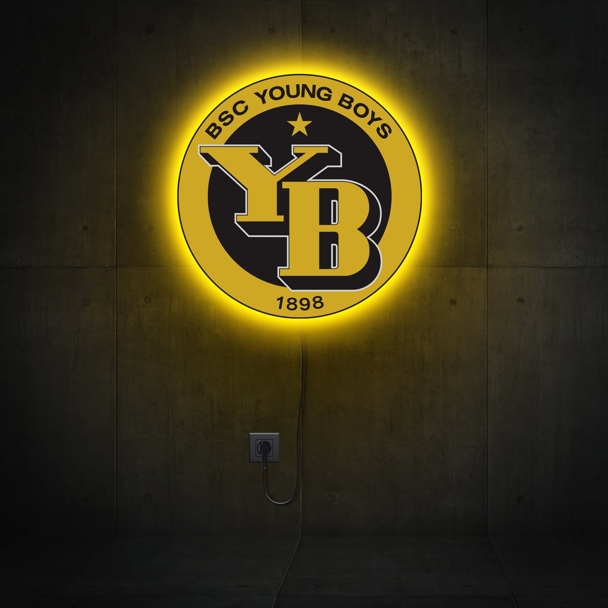 Young Boys Neon Sign BSC Young Boys Logo Young Boys Led - Etsy