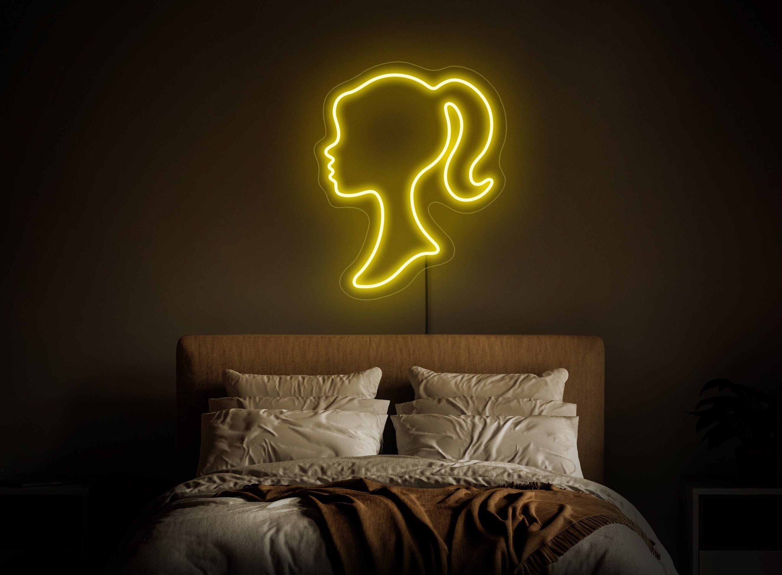 Barbie Neon Sign, Barbie Doll Led Sign, Doll Face Neon Sign, Movie Neon ...