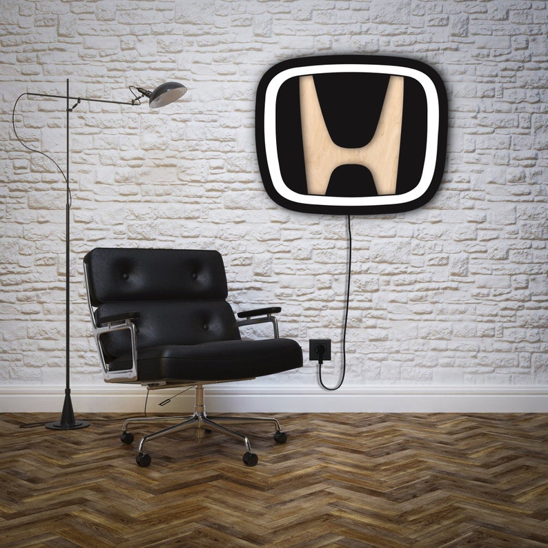 Honda Neon Sign Honda Led Sign Honda Logo Honda Garage - Etsy