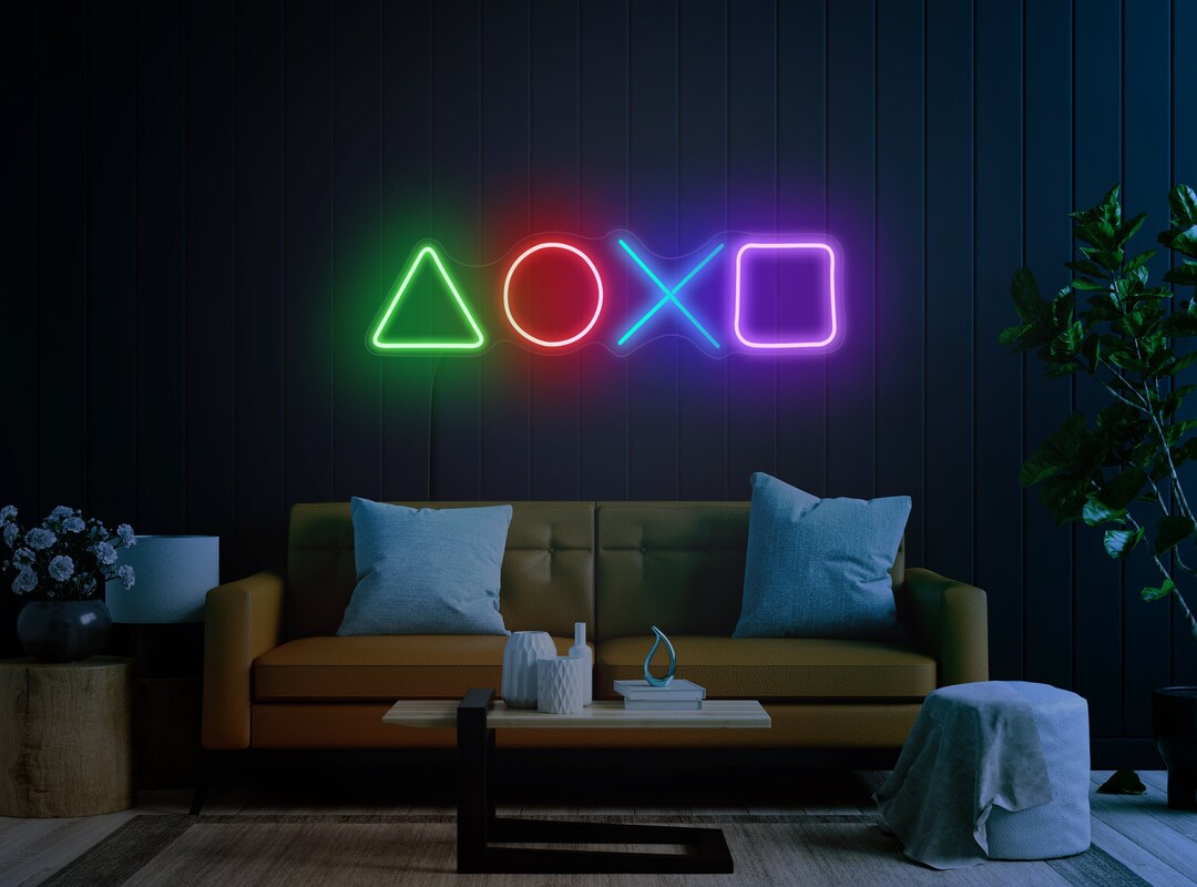 Gamer Led Sign, Gamer Neon Sign, Console Logo Sign, Game Console Sign ...