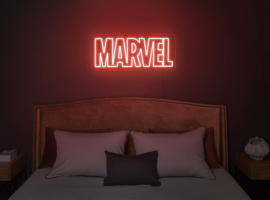 Marvel Neon Sign Marvel Light Sign Marvel Led Sign Marvel - Etsy